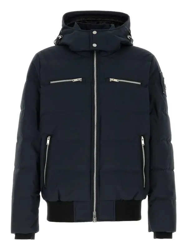 Moose Knuckles Hooded Padded Jacket - Blue