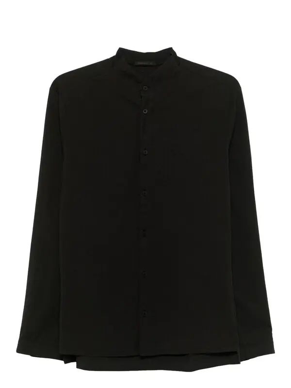 Transit Band-collar Shirt - Black