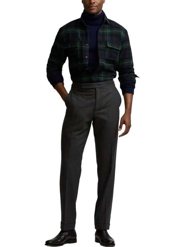 Ralph Lauren Purple Label Plaid Shirt - Blue