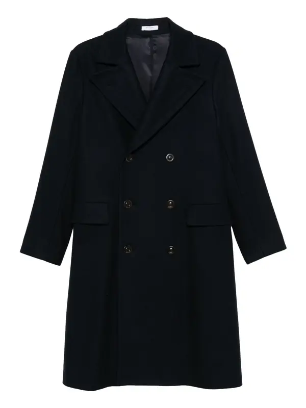 Boglioli Double-breasted Coat - Blue
