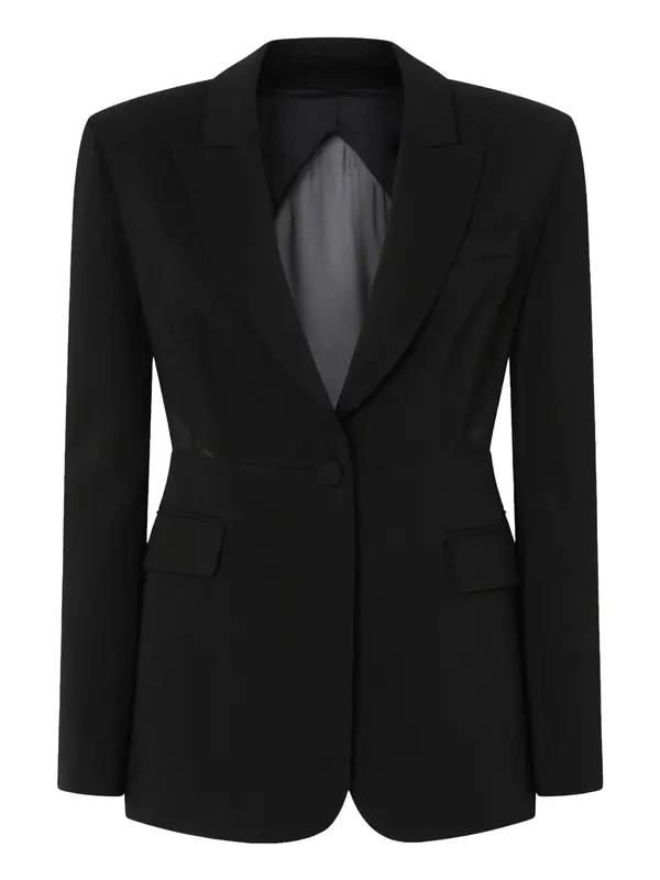 Pinko Cut-out Detailing Blazer - Black