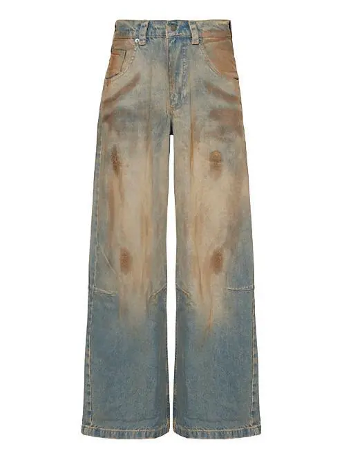 JADED LONDON Mud-wash Colossus Jeans - Blue