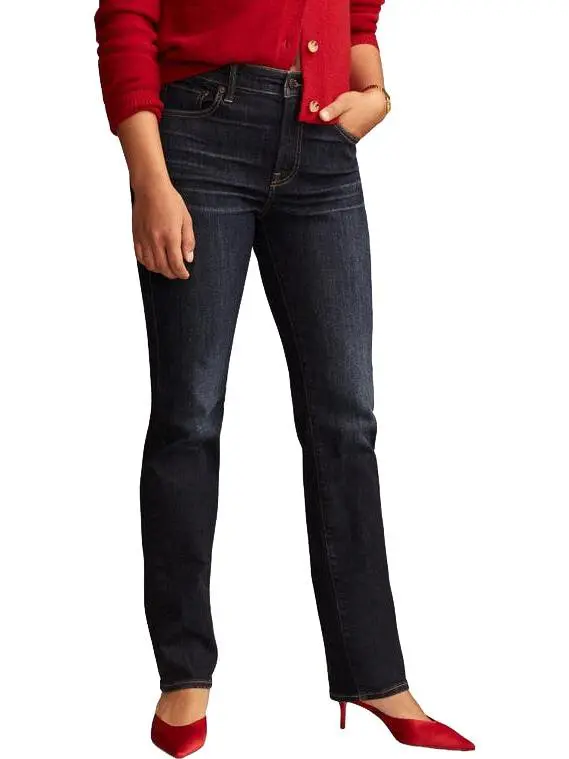 Lucky Brand Curvy High-waist Straight-leg Jeans - Nightfall