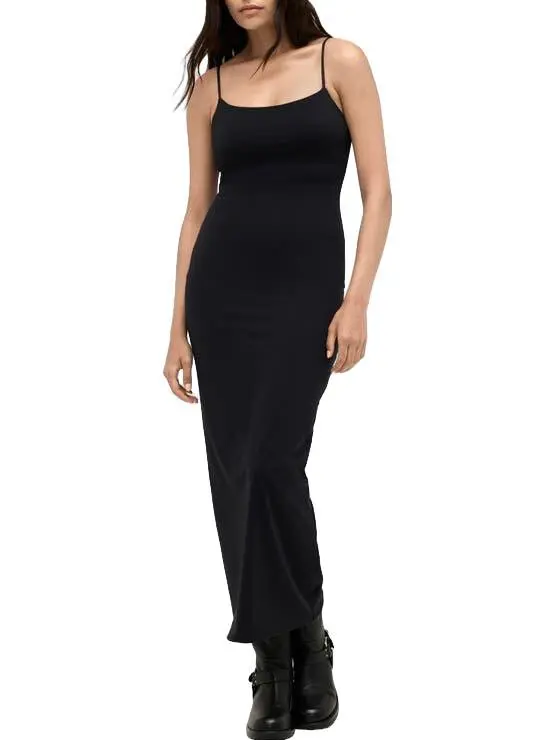 KENNETH COLE Athletic Stretch Maxi Slipdress - Black
