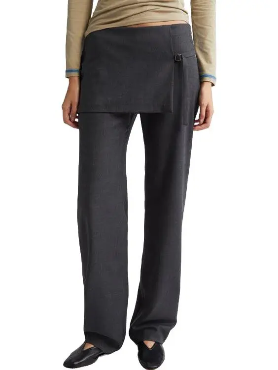 Paloma Wool Archive Layered Trousers - Grey