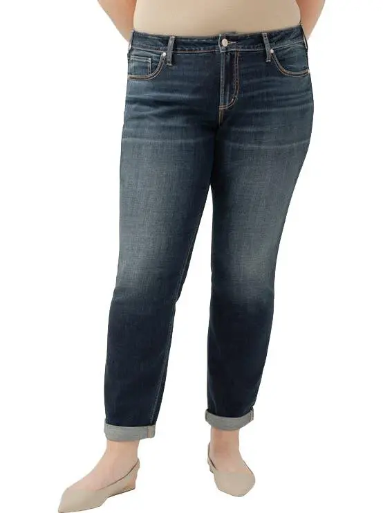 SILVER JEANS CO. Boyfriend Skinny Jeans - Indigo