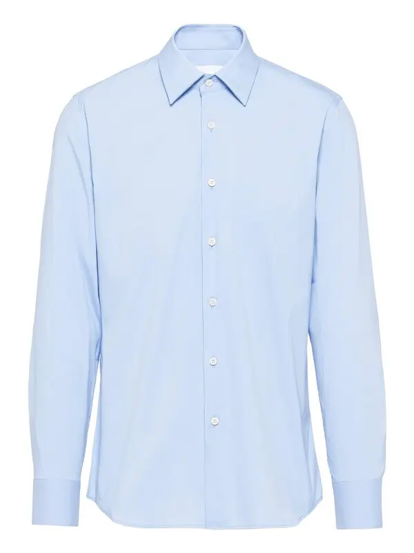 Prada Stretch Cotton Shirt - Light Blue