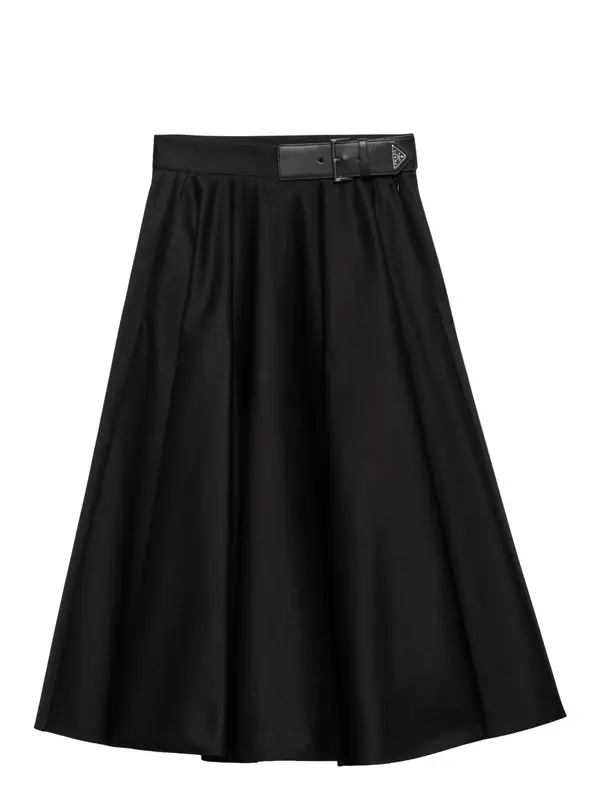 Prada Chino Midi-skirt - Black