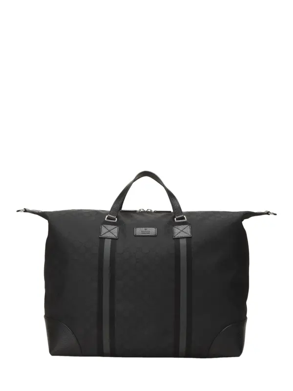 Gucci Gg Nylon Duffle Bag - Black