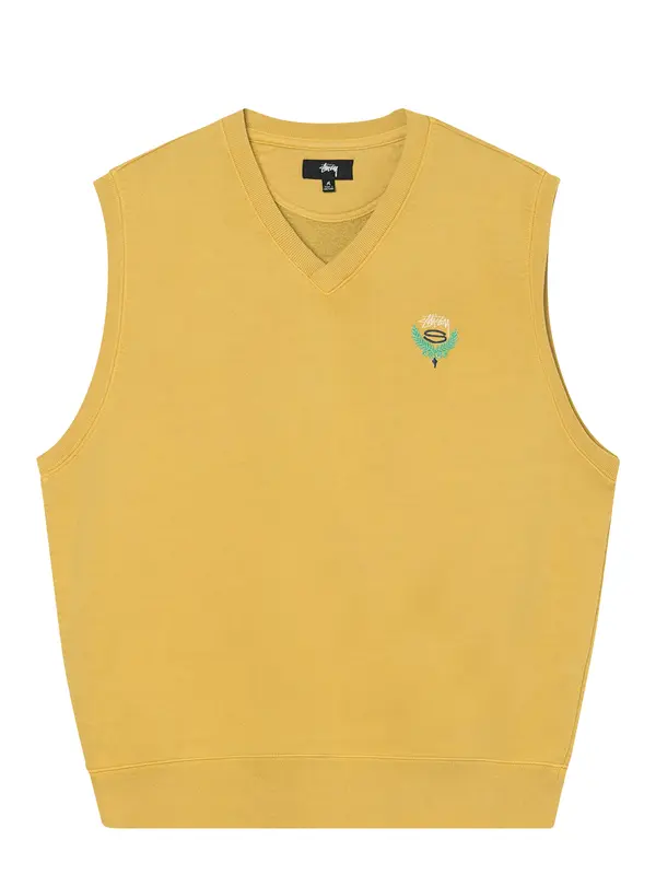 StÜssy Fleece Vest - Yellow
