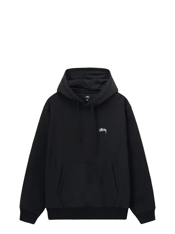 StÜssy Stock Logo Hoodie - Black