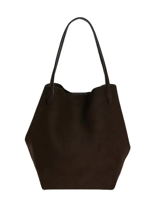 Madewell Oversized Suede Shopper - Dark Carob