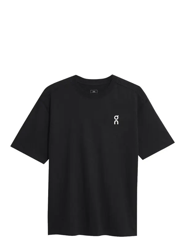 On Club T Oversized Organic Cotton T-shirt - Black