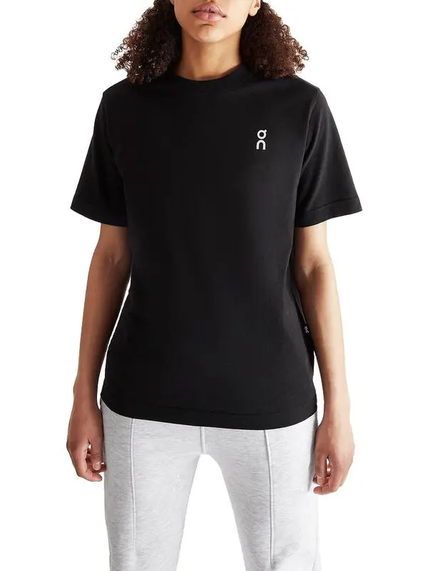 On Club T Oversized Organic Cotton T-shirt - Black