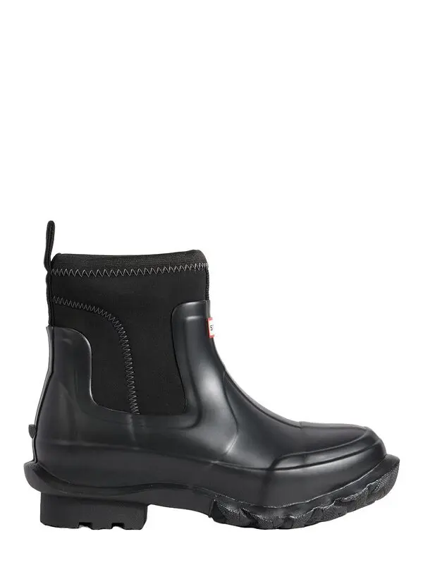 STELLA MCCARTNEY X HUNTER Neoprene And Rubber Rain Boots - Black