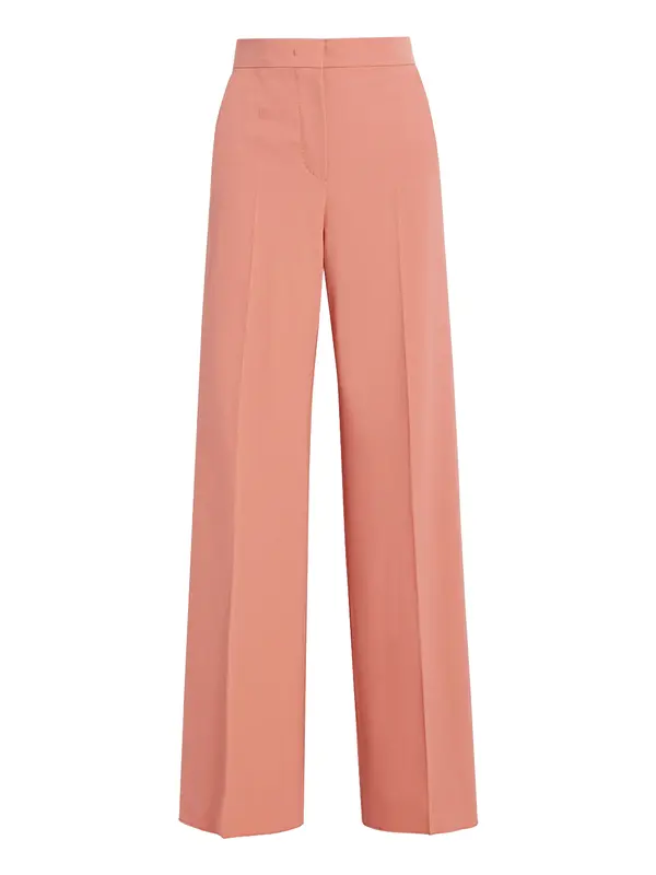 Max Mara Wool-blend Twill Wide-leg Pants - Antique Rose