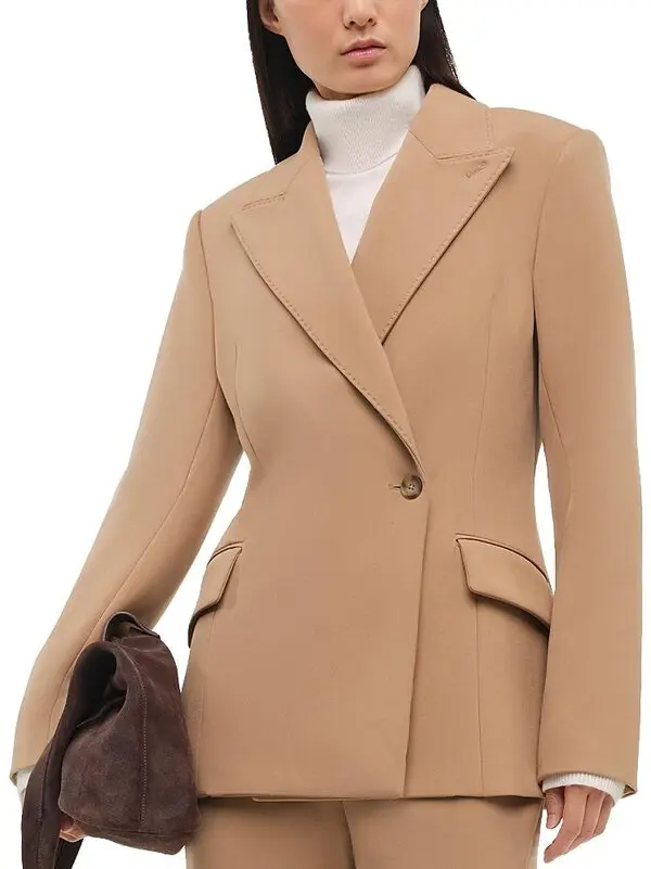 Simkhai Surabhi Hourglass Blazer - Camel