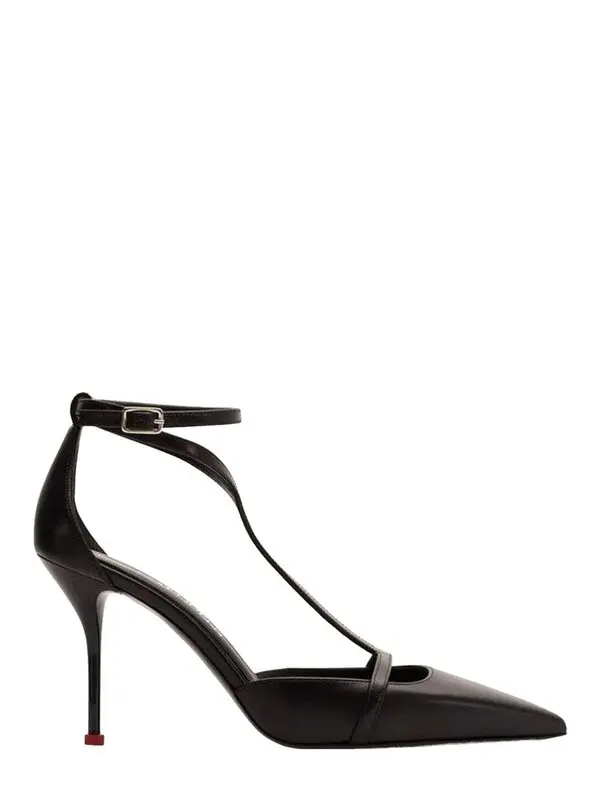 Alexander McQueen 90mm Leather Pumps - Black