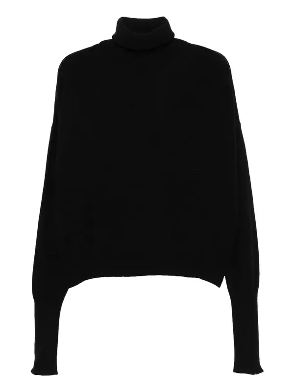 Andrea Ya'aqov Roll-neck Sweater - Black