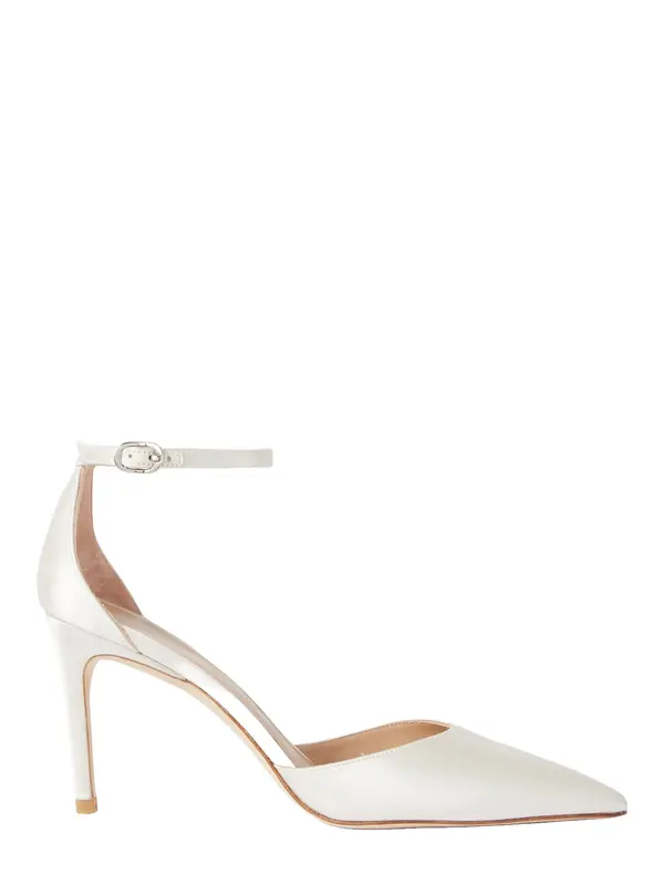 STUART WEITZMAN Satin Pumps - Cream