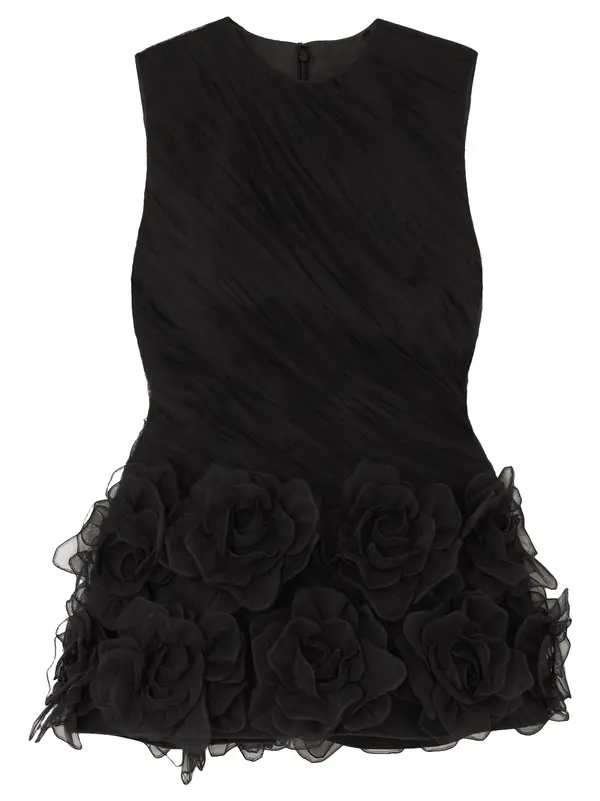 Valentino Garavani Tulle Mini Dress - Black