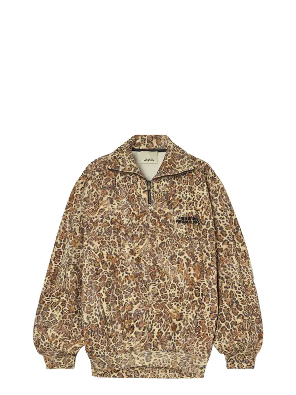 Isabel Marant Wilda Leopard-print Sweatshirt - Animal Print