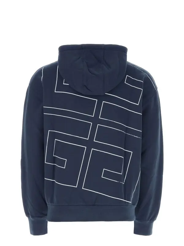 Givenchy 4g Cotton Hoodie - Blue