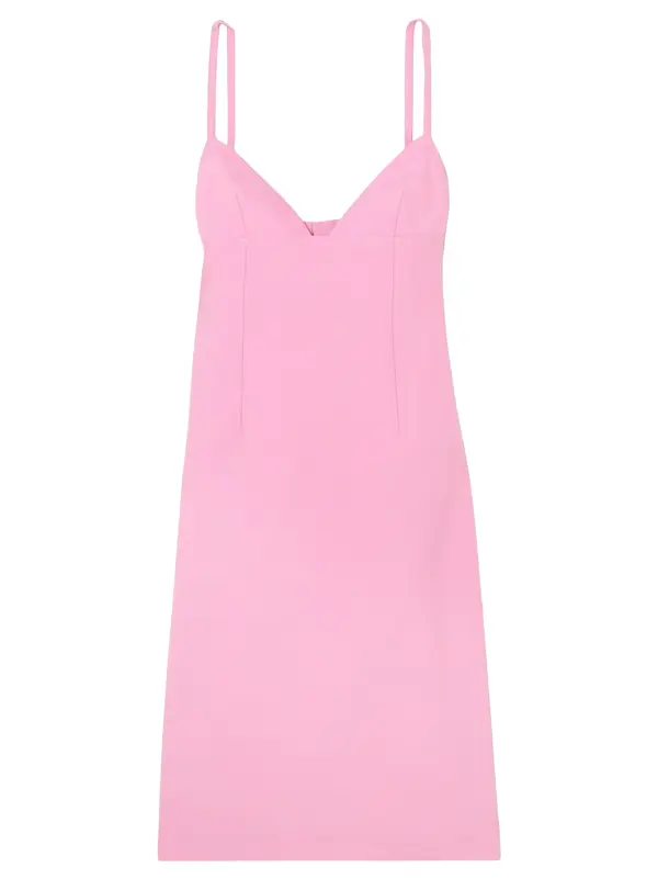 Jacquemus Camison Wool And Silk-blend Midi Dress - Pink