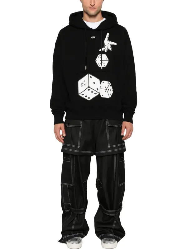 Off-White Dices Skate Hoodie - Black
