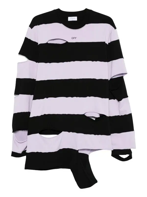 Off-White Punk Stripes T-shirt - Purple