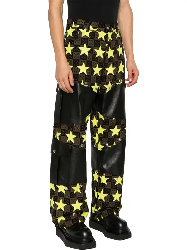 Off-White Stars Ao Samurai Trousers - Brown
