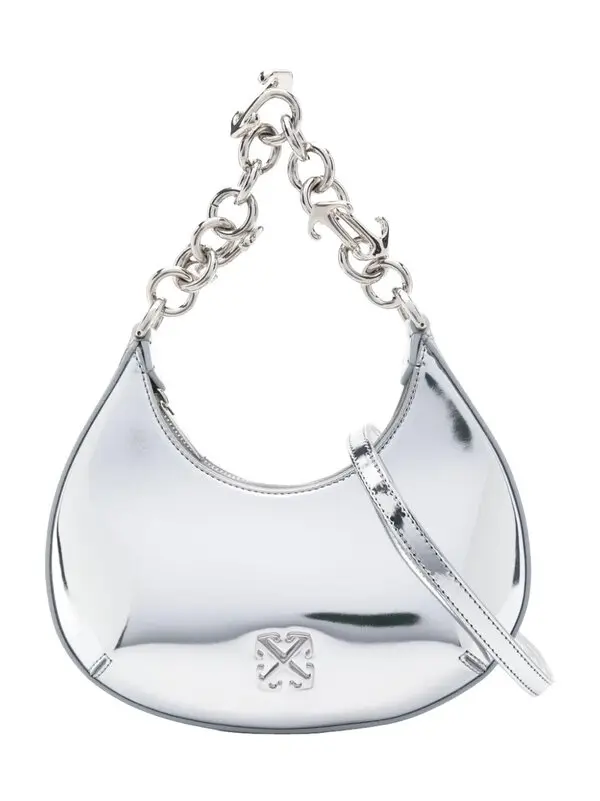 Off-White Hemisphere Shoulder Bag - Silver