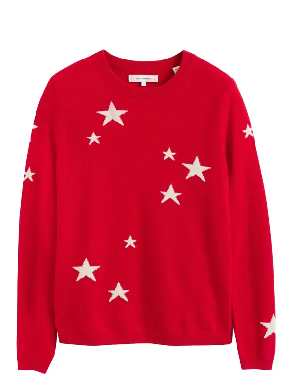 Chinti & Parker Star Jumper - Red