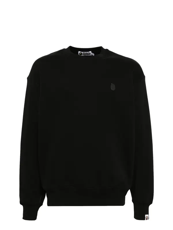 A BATHING APE Logo-patch Sweatshirt - Black