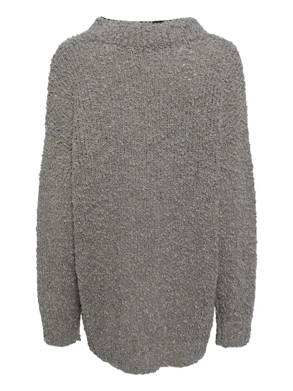 TOUT A COUP V-neck Jumper - Grey
