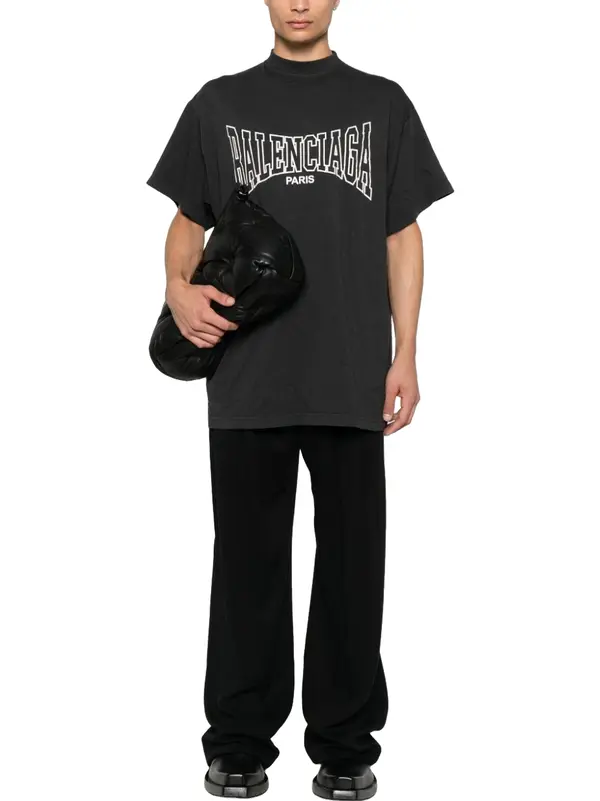 Balenciaga Logo-print T-shirt - Black