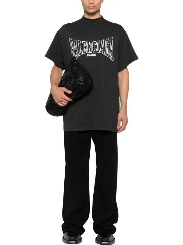 Balenciaga Logo-print T-shirt - Black