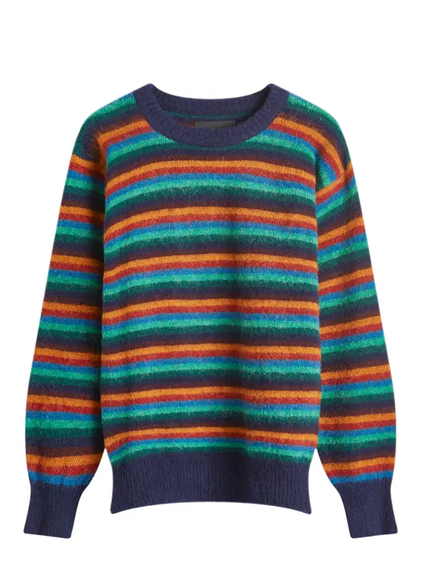 Howlin' Slow Burner Stripe Jumper - Navy