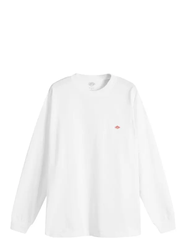 DANTON Long Sleeve Logo T-shirt - White