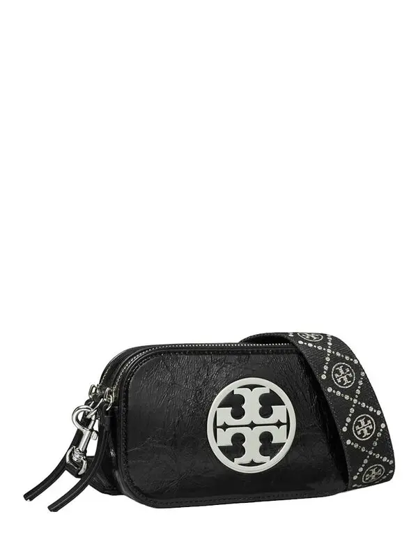 Tory Burch Mini Miller Crinkle Crossbody Bag - Black