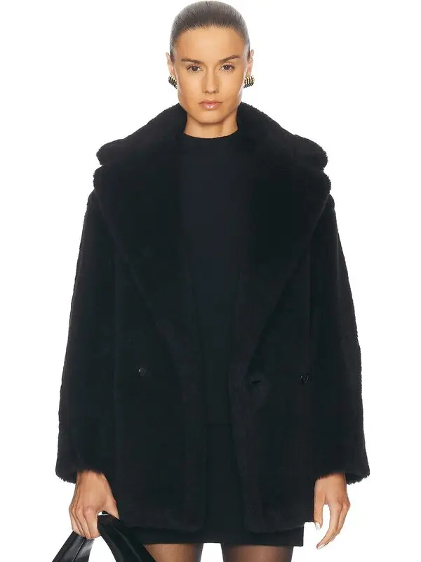 Max Mara Olga Short Coat - Black
