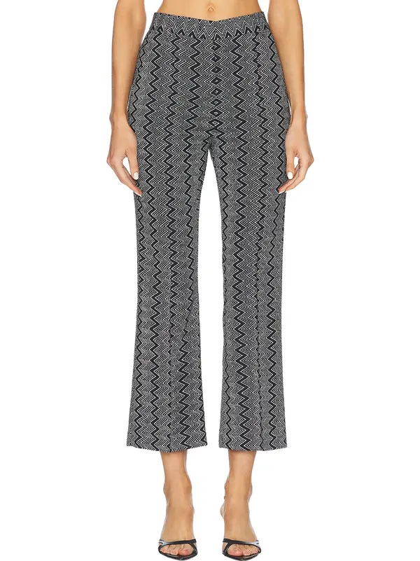 Missoni Zig Zag Lame Trouser - Black & Silver