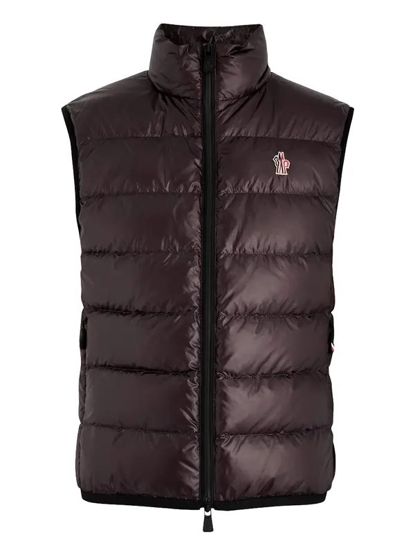 Moncler Quilted Gilet - Brown