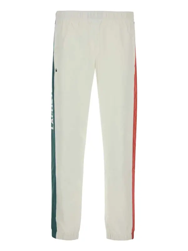 Lacoste Side-stripe Track Pants - White