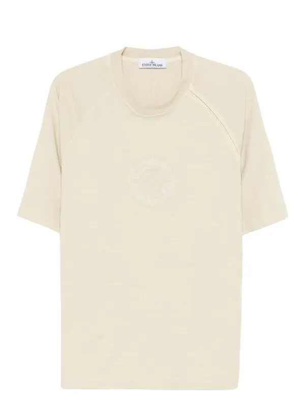 Stone Island Organic-cotton T-shirt - Neutrals