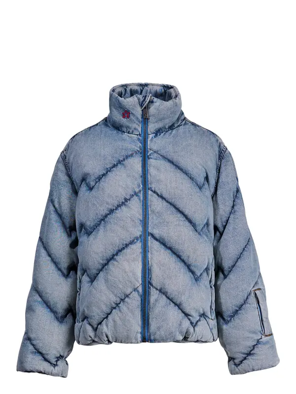 Perfect Moment Denim Puffer Jacket - Blue