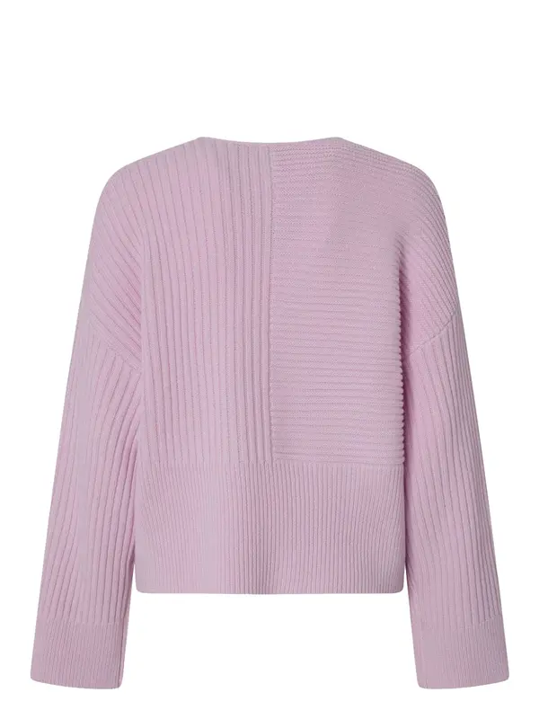Pinko Ribbed Knit Sweater - Pink