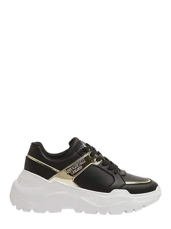 Just Cavalli Logo-print Sneakers - Black