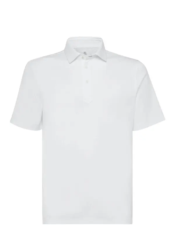 Brunello Cucinelli Cotton Polo Shirt - White