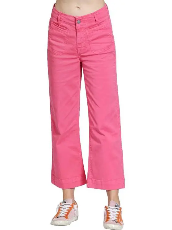 APNY Wide Leg Ankle Jeans - Pink